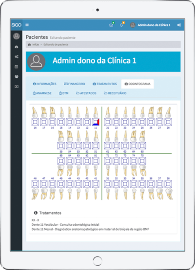Aplicativo para Odontologia - Software Odontológico Dental SIGO